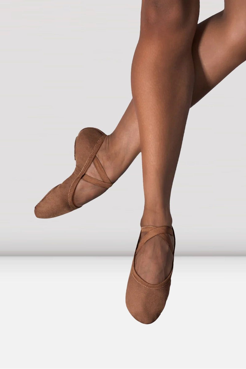 Ladies Performa Stretch Canvas Ballet Shoes, Cocoa – BLOCH Dance US