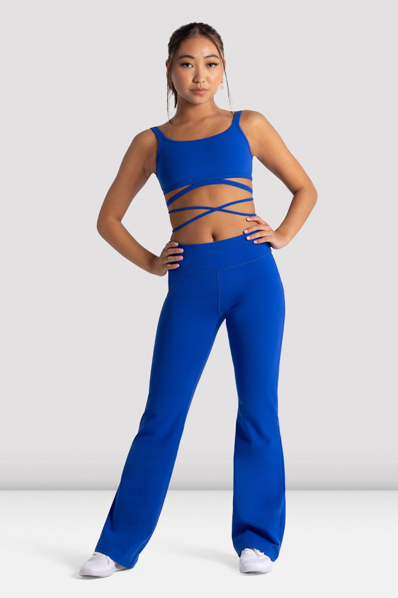 Girls Signature Tie Waist Crop Top, Blue – BLOCH Dance US