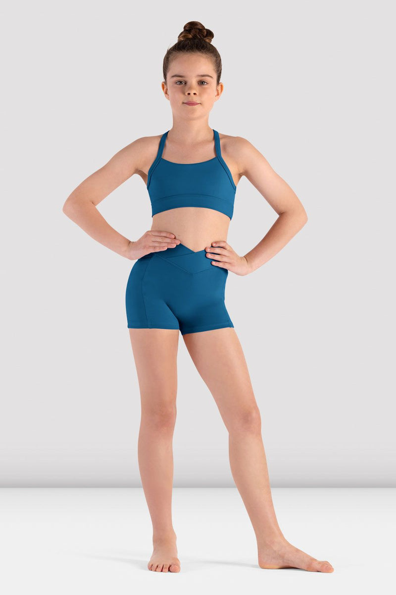 Girls Nicolia V Front Short, Blue – BLOCH Dance US