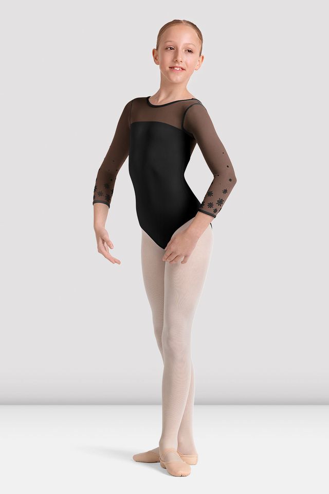 Girls Mirella Kaleidoscope 3/4 Sleeve Leotard, Black – BLOCH Dance US