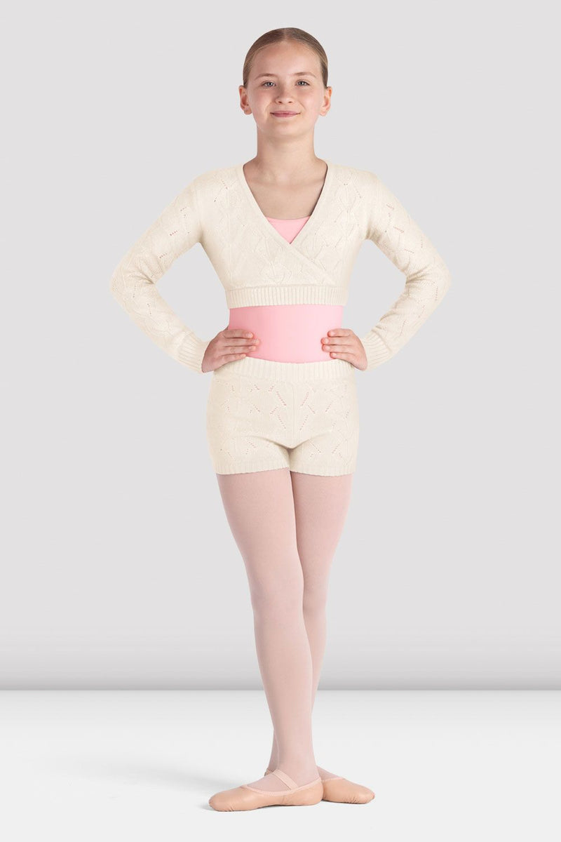 Girls Kylie Knit Short, White – BLOCH Dance US