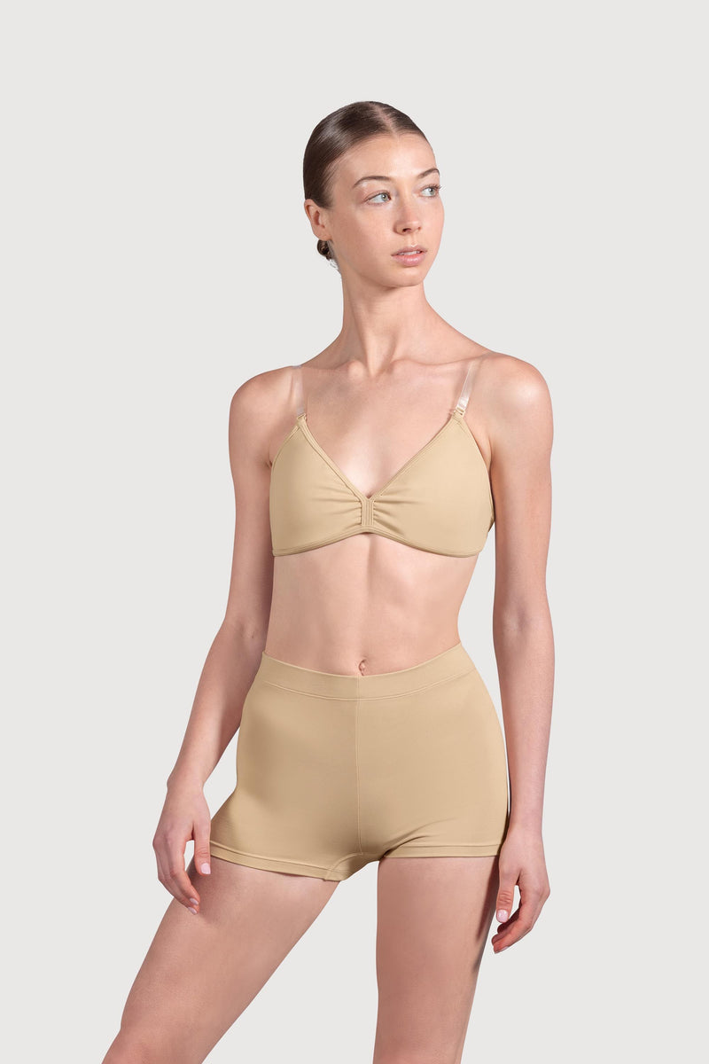 Ladies Capella High Waist Short Tan Bloch Dance Us