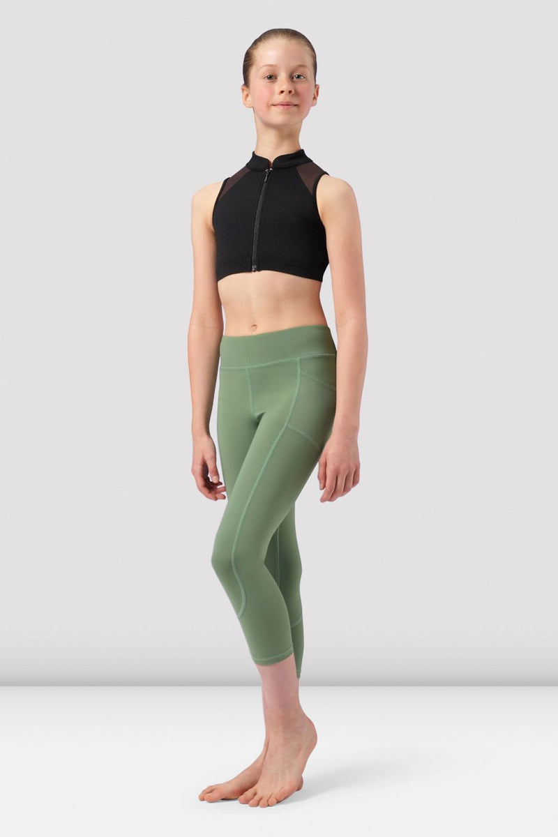 Girls Sadie Zip Front Crop Top, Black – BLOCH Dance US
